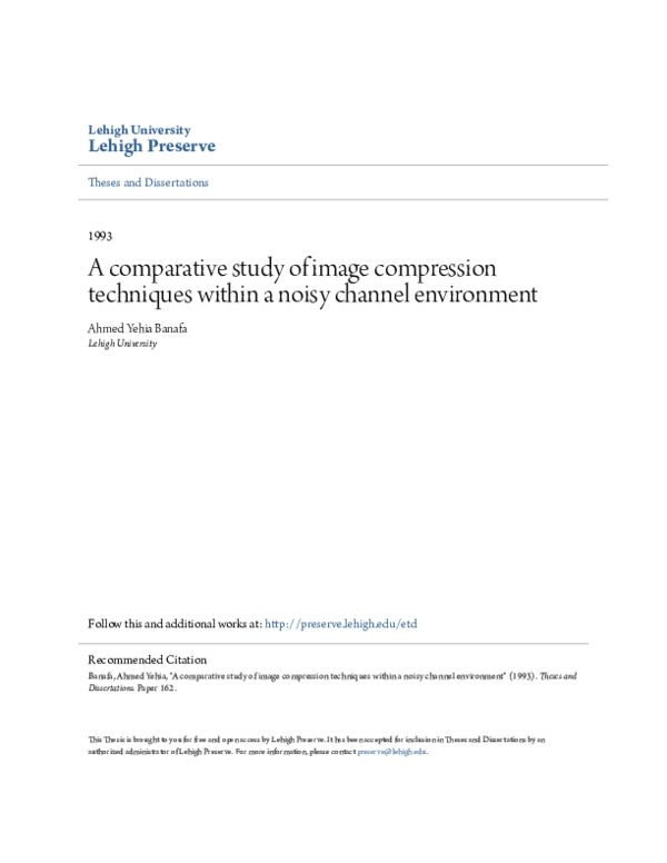 (PDF) A comparative study of image compression techniques within a ...