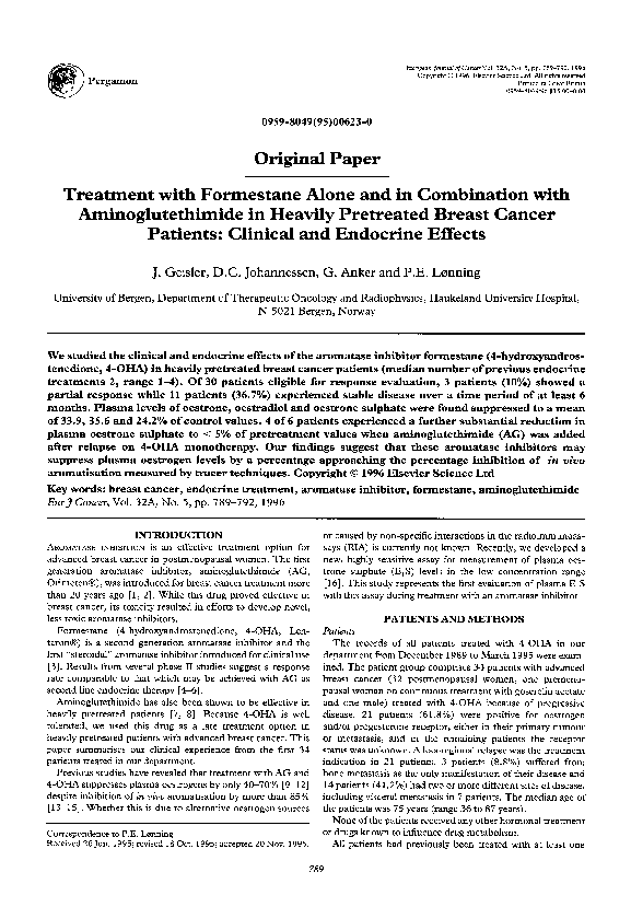(PDF) Treatment with formestane alone and in combination with ...