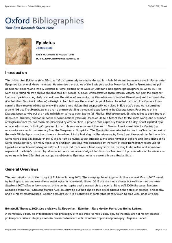 (PDF) Epictetus