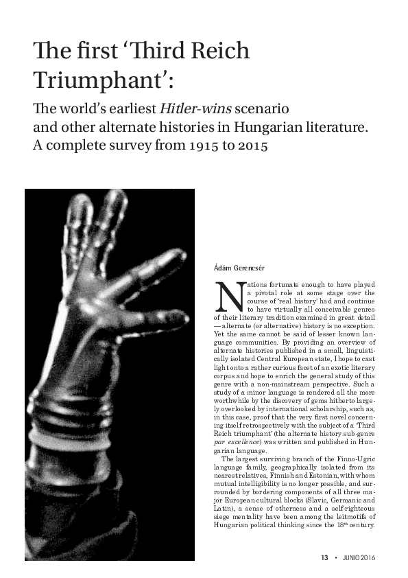 (PDF) The first 'Third Reich Triumphant': The world's earliest Hitler ...