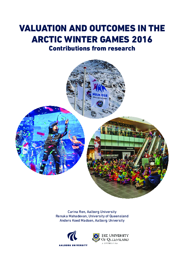 (PDF) VALUATION AND OUTCOMES IN THE ARCTIC WINTER GAMES 2016 ...
