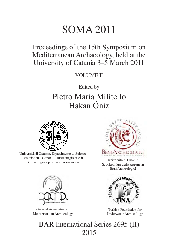 (PDF) M.C. Parello, A. Amico, Qui eadem aqua utuntur. A Late Antique ...