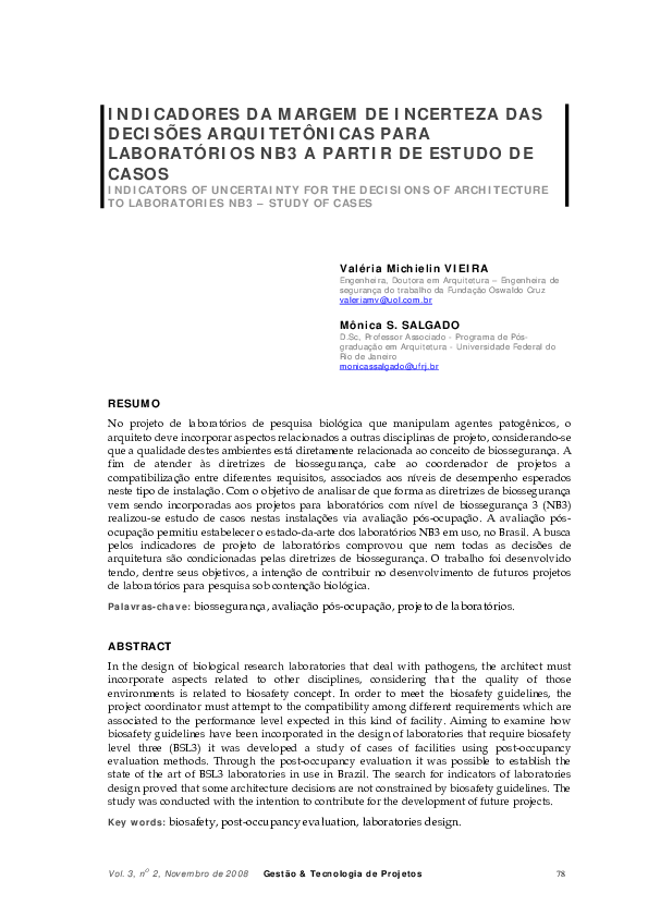 (PDF) Indicators of uncertainty for the decisions of architecture ...