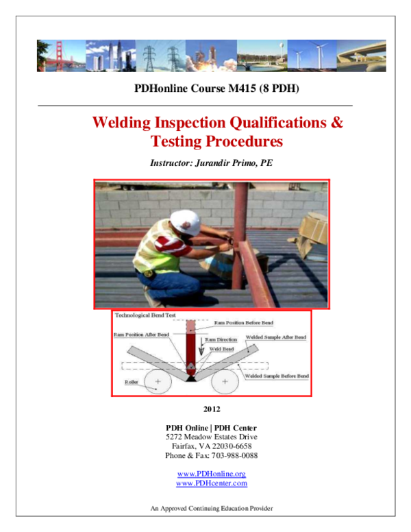 (PDF) An Approved Continuing Education Provider Welding Inspection ...