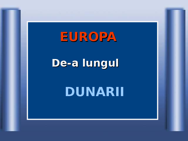 (PPT) TRASEUL DUNARII