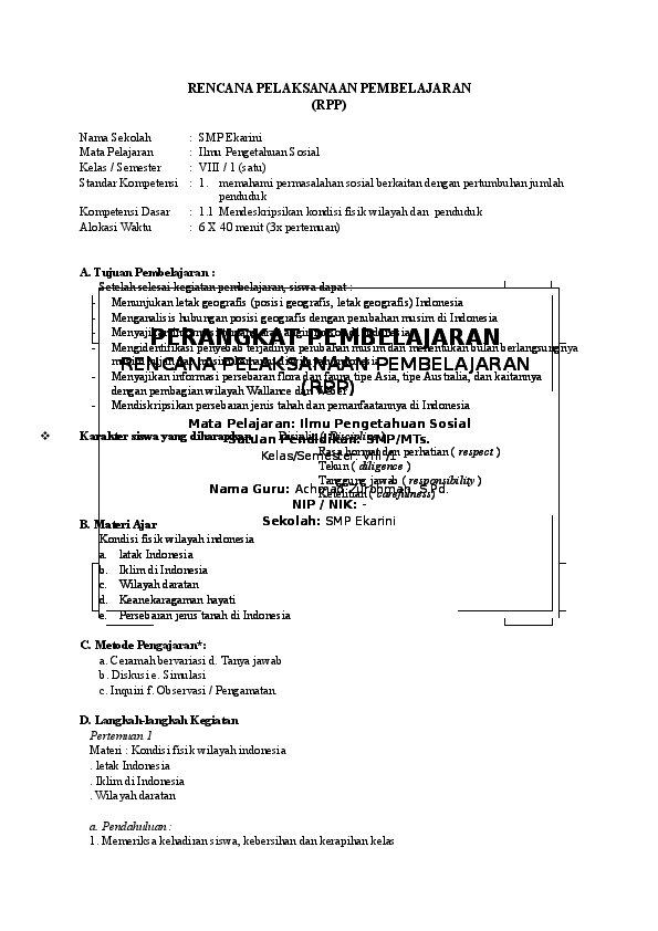 (DOC) RENCANA PELAKSANAAN PEMBELAJARAN.docx