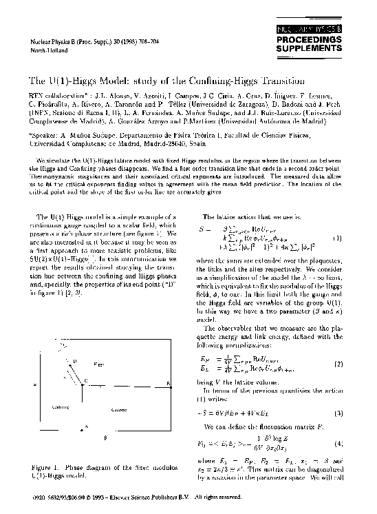 (PDF) The U(1)Higgs model: study of the confiningHiggs transition | Jesus Pech - Academia.edu