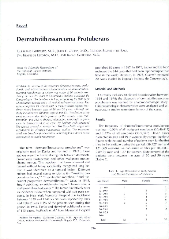 (PDF) Dermatofibrosarcoma Protuberans