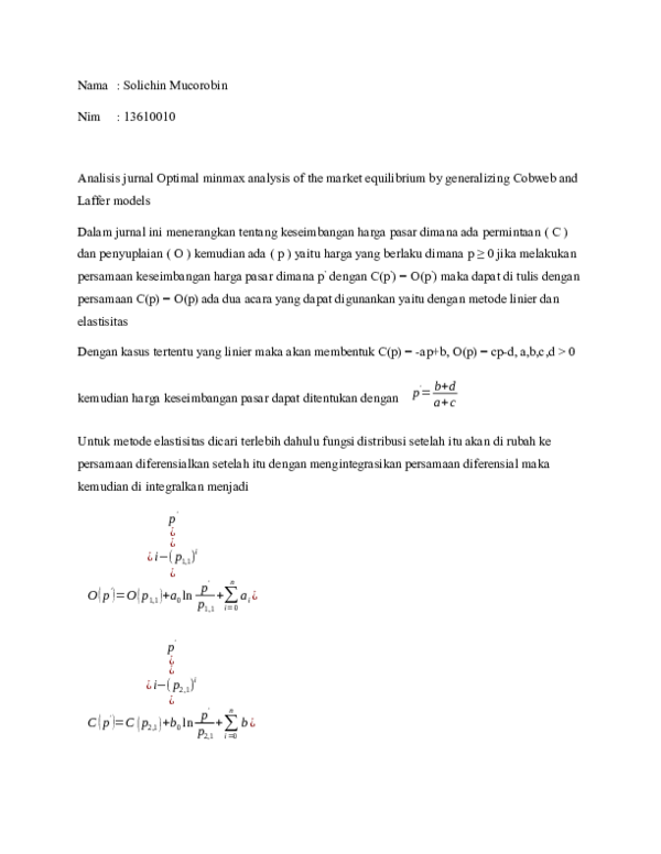 (DOC) Nama : Solichin Mucorobin