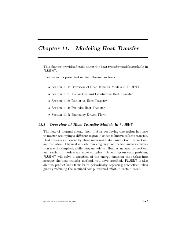(PDF) Chapter 11. Modeling Heat Transfer