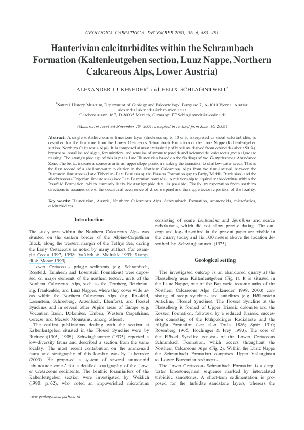 (PDF) Erosion of a jurassic ophiolitic nappe-stack as indicated by ...