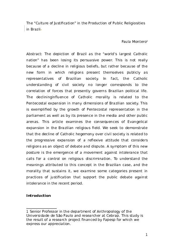 (DOC) The “Culture of Justification” in the Production of Public ...