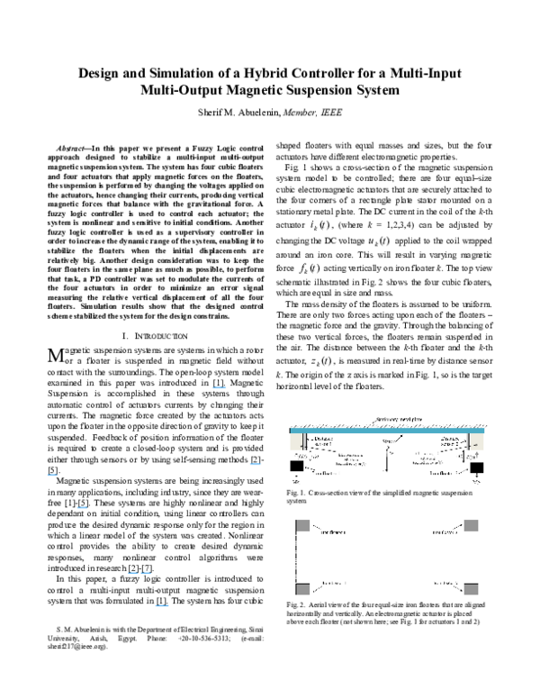 Pdf Design And Simulation Of A Hybrid Controller For A Multi Input