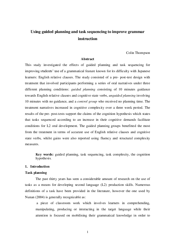 (PDF) (2016) Using guided planning and task sequencing to improve ...