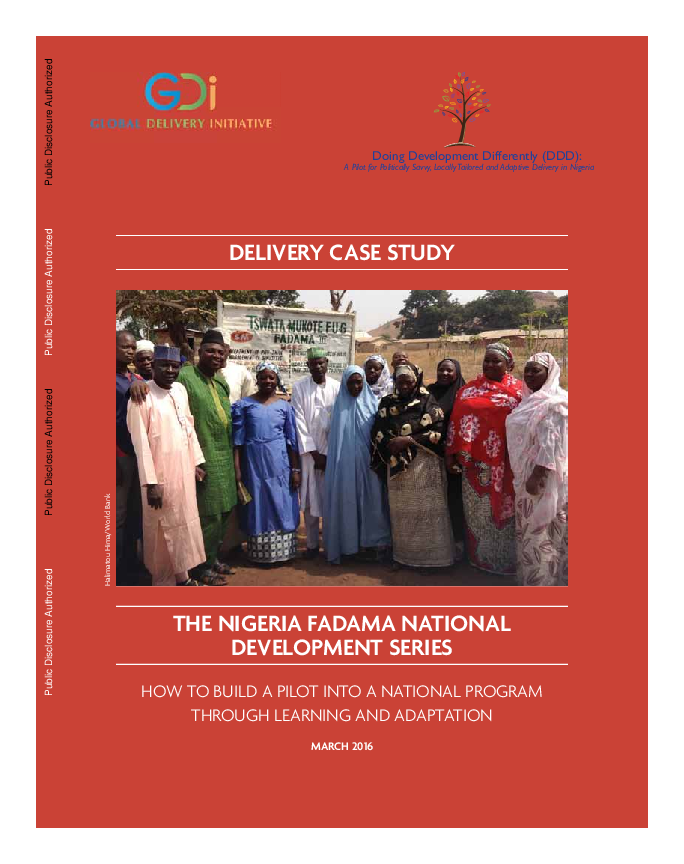 (PDF) The Nigeria Fadama National Development Series: How to build a ...