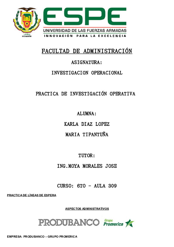 (DOC) INFORME PRACTICA OPERATIVA