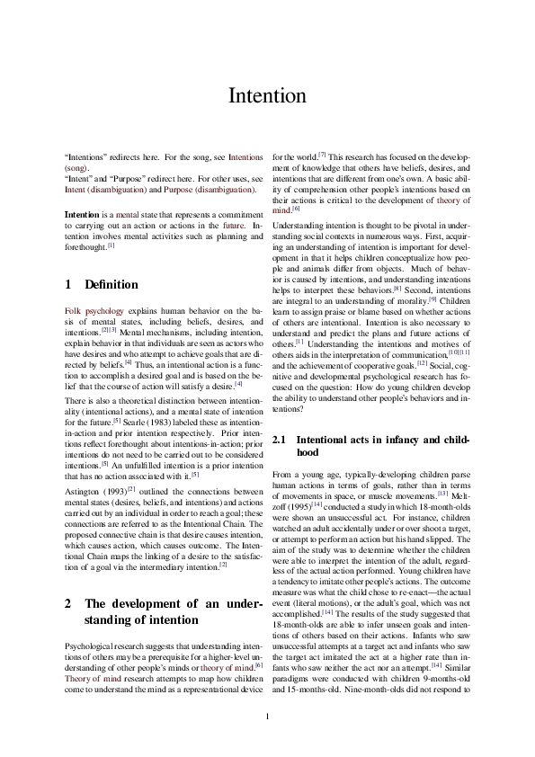 (PDF) Intention