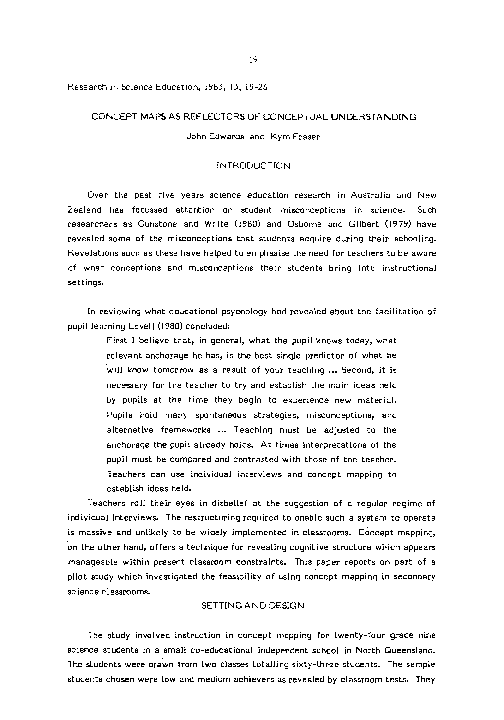 (PDF) Concept maps as reflectors of conceptual understanding
