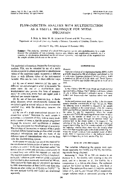 (PDF) Flow-injection analysis with multidetection as a useful technique ...