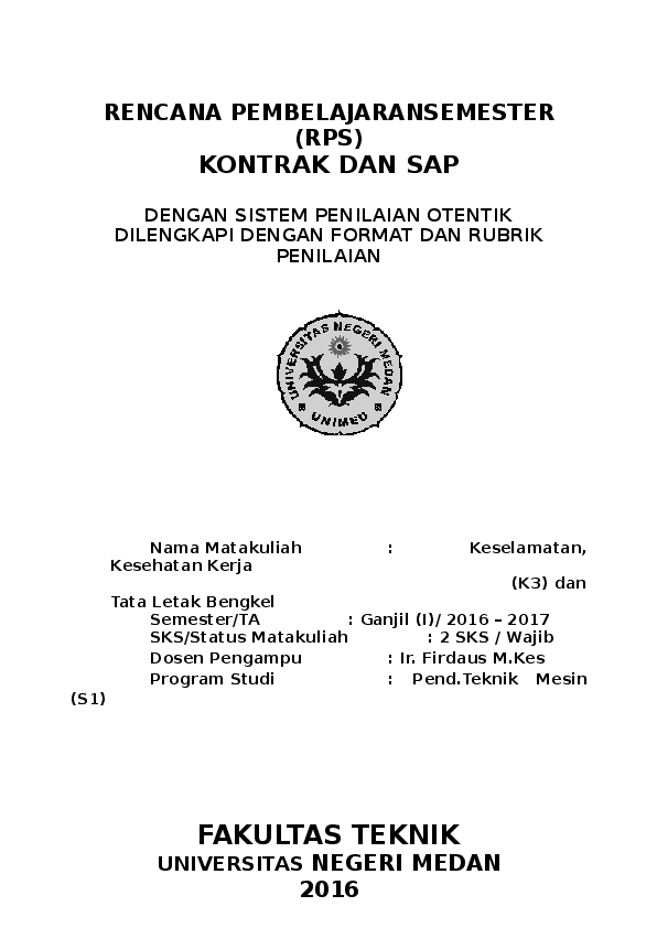 (DOC) RENCANA PEMBELAJARANSEMESTER (RPS