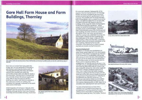 Gore Hall Farm House and Farm Buildings, Thornley