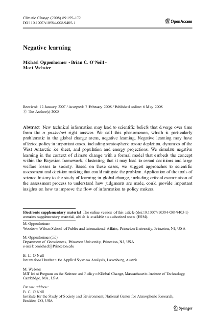 (PDF) Negative learning