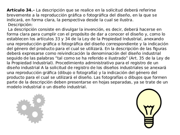 (PPT) Articulo 34 ley de la propiedad industrial