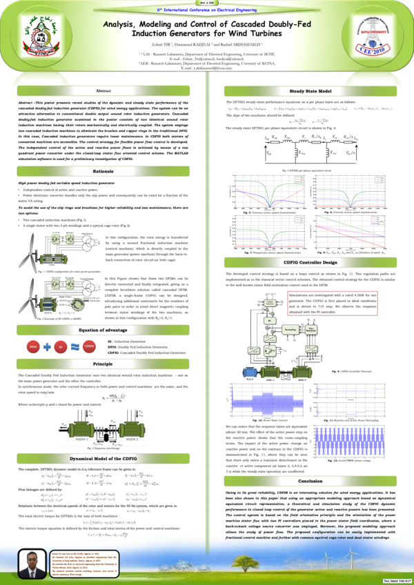 Pdf Analysis Modeling And Control Of Cascaded Doubly Fed Induction Generators For Wind