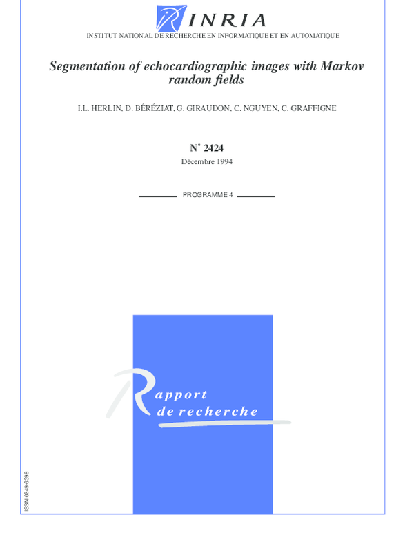 (PDF) Segmentation of echocardiographic images with Markov random fields