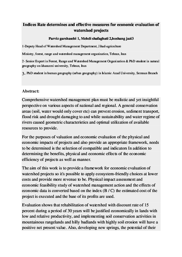 (PDF) Indices Rate determines and effective measures for economic ...