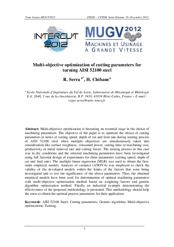 (PDF) Multi-objective optimization of cutting parameters for drilling laminate composite ...