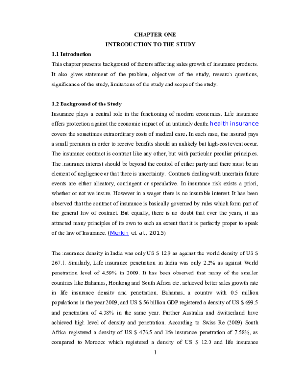 (DOC) CHAPTER ONE INTRODUCTION TO THE STUDY