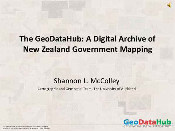 (PDF) The GeoDataHub: A Digital Archive of New Zealand Government Mapping