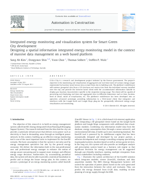 (PDF) Integrated energy monitoring and visualization system for Smart ...