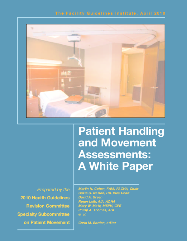 (PDF) Patient Handling and Movement Assessments: A White Paper Prepared ...