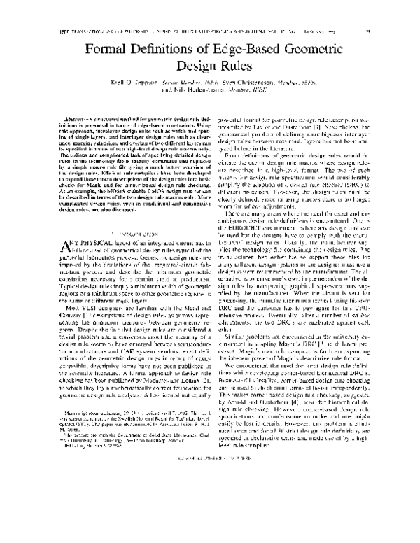 (PDF) Formal definitions of edge-based geometric design rules