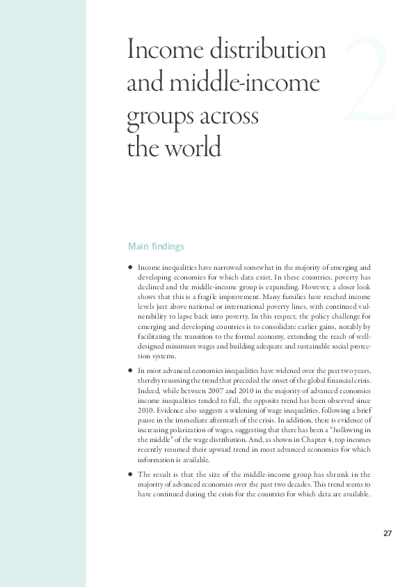(PDF) Income distribution and middle-income groups across the world