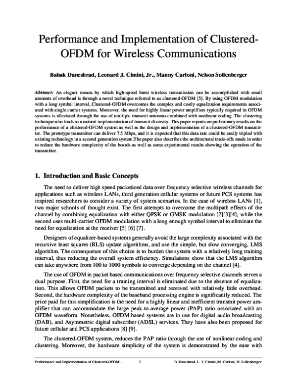 Pdf Performance Evaluation Of Optimum Combining And Maximal Ratio