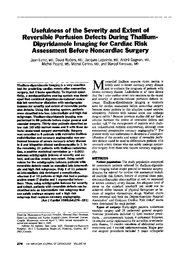 (PDF) Usefulness of the severity and extent of reversible perfusion ...
