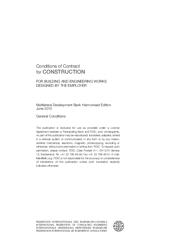 (PDF) Fidic Contract