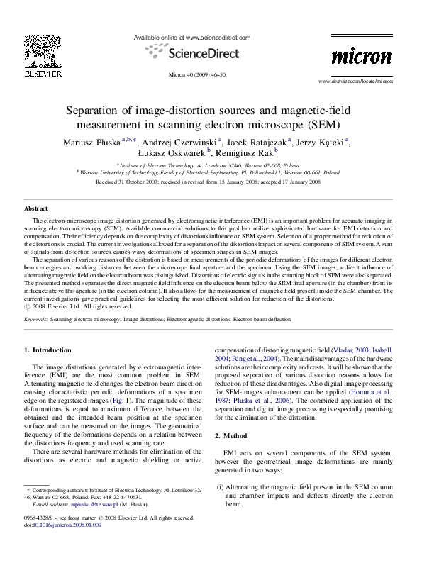 (PDF) Separation of image-distortion sources and magnetic-field ...