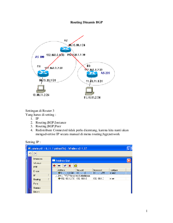 (PDF) Routing Dinamis BGP