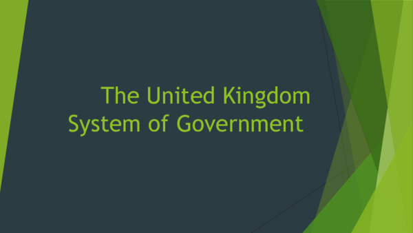 (PPT) The United Kingdom System of Government