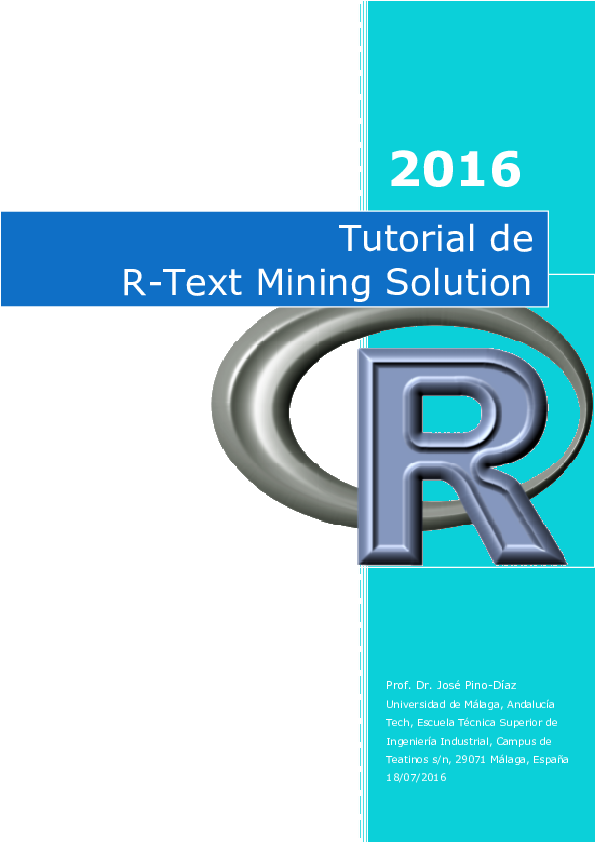 (PDF) Tutorial de R-Text Mining Solution