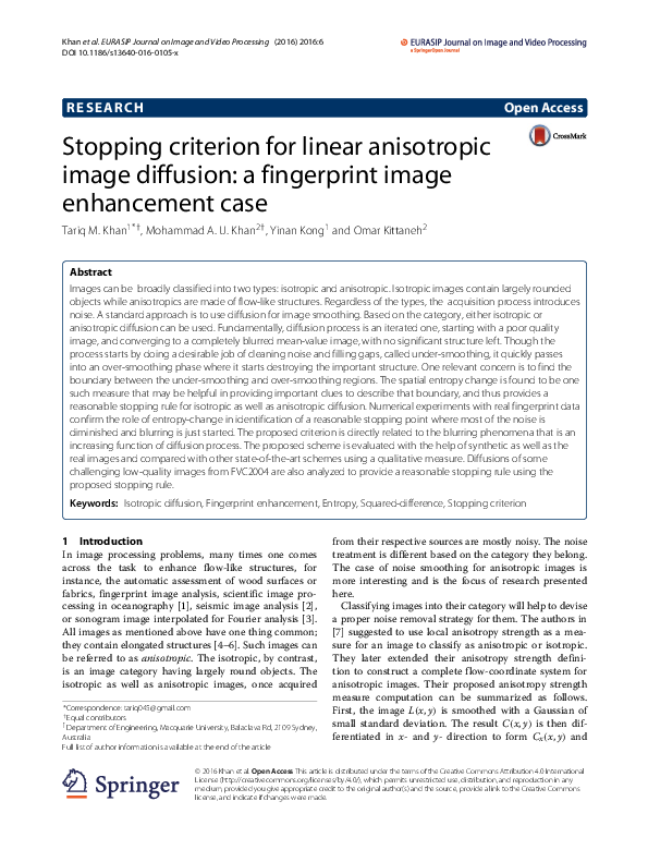 (PDF) Entropy-Based Stopping in Image Diffusion