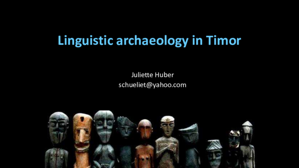 (PDF) Linguistic archaeology in Timor