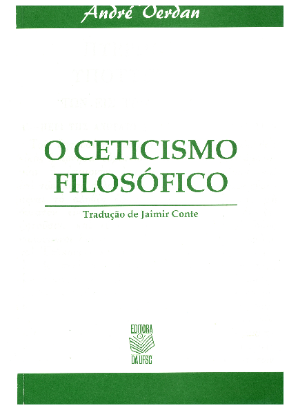 (PDF) O ceticismo filosófico, de André Verdan