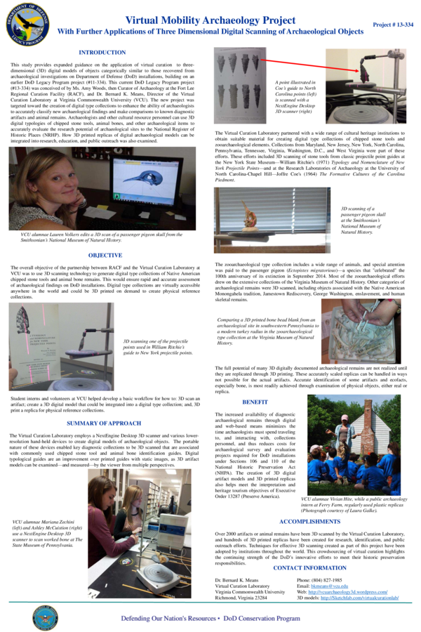 (PDF) Virtual Mobility Archaeology Project With Further Applications of ...