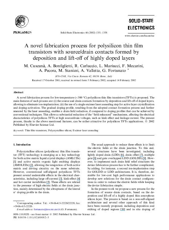 (PDF) A novel fabrication process for polysilicon thin film transistors with source/drain ...