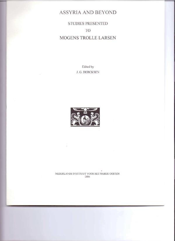 (PDF) 2004. The historical status of the Assur stelas (Fs Mogens Larsen)